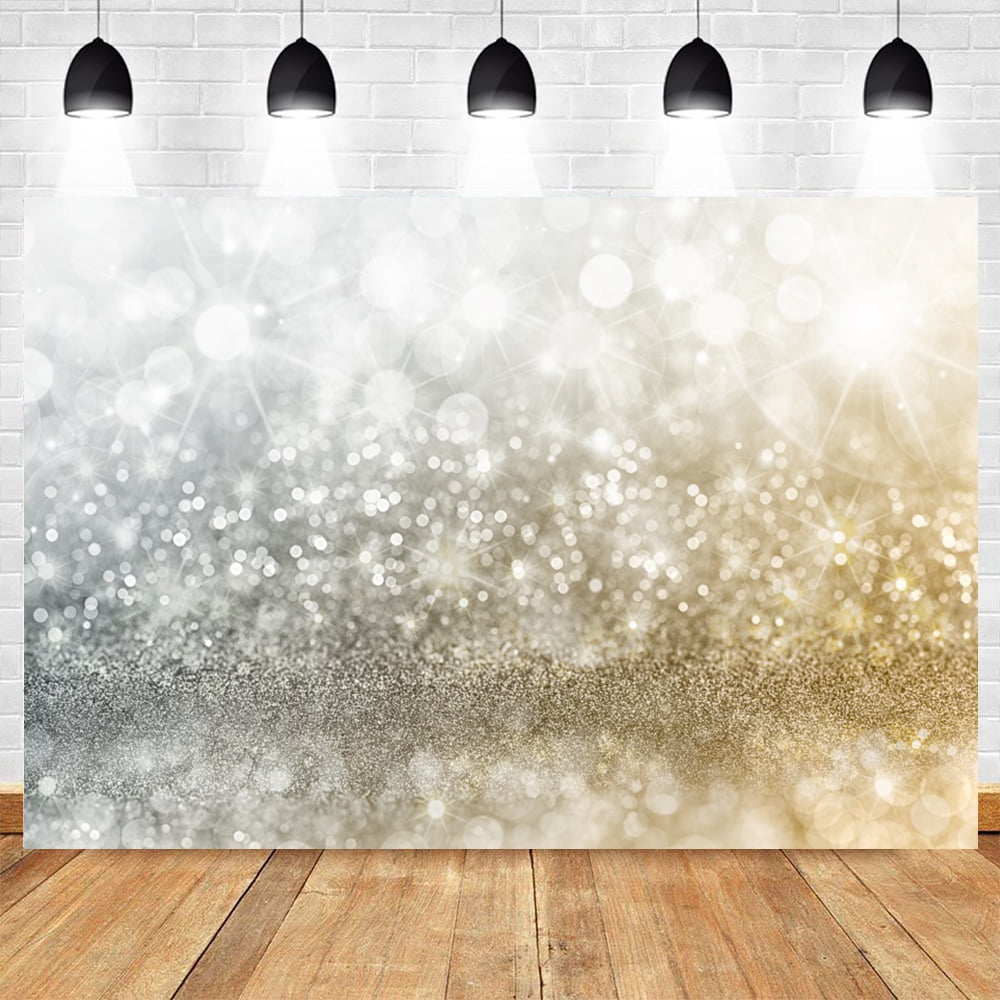 Dreamy Glitter Spots Backdrop Photography Gold Shiny Light Wedding Baby ...