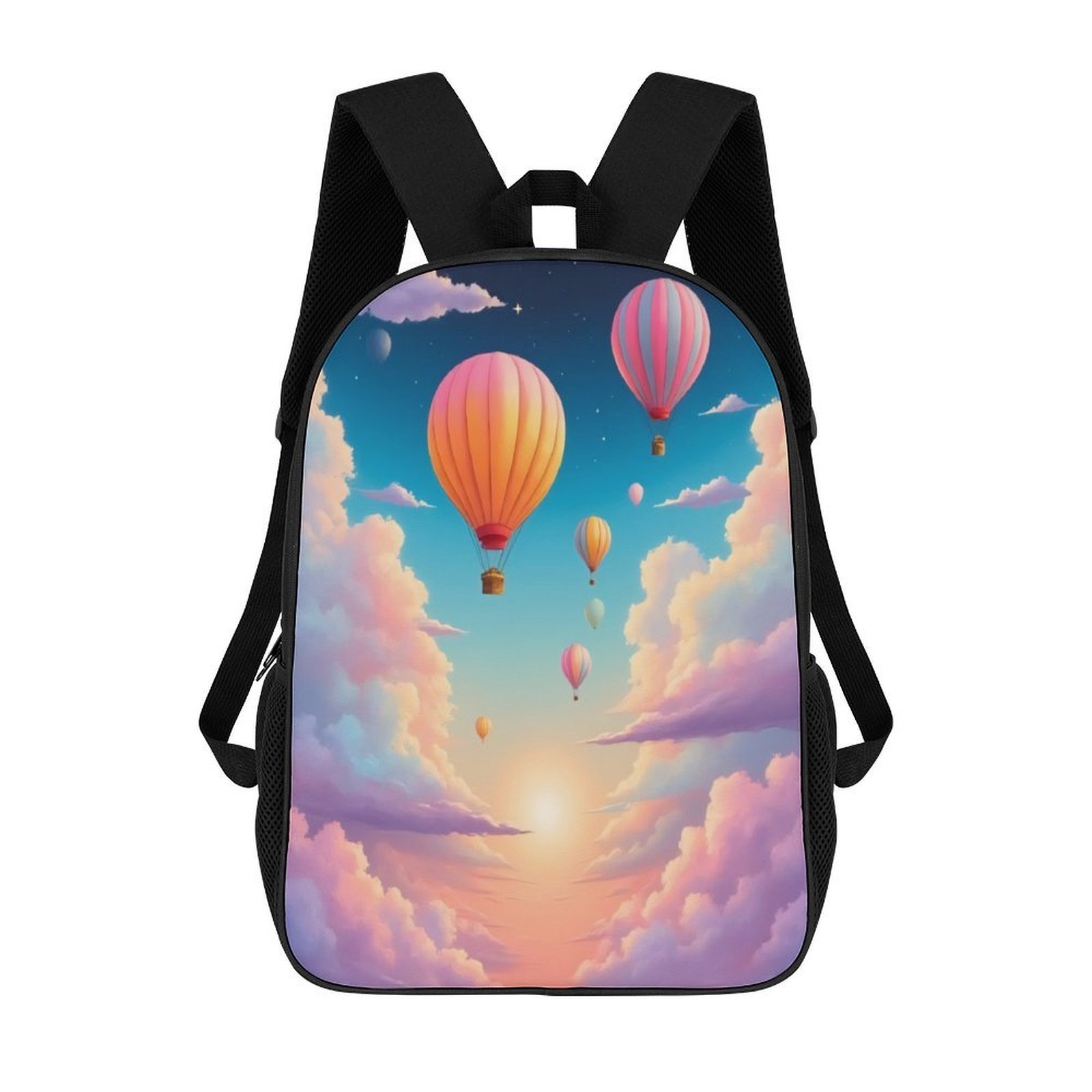 Dreamy Hot Air Balloons Sky 3D Print 17in adolescent Backpack knapsack ...