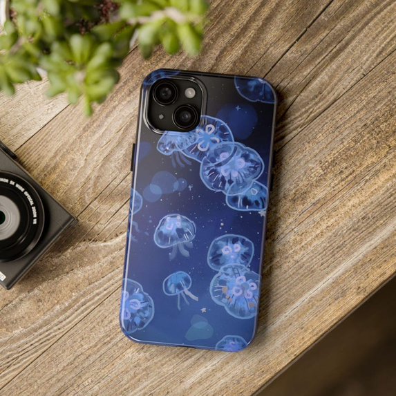 Dreamy Jellyfish Ocean Case Compatible with iPhone 11 through 16 Pro ...