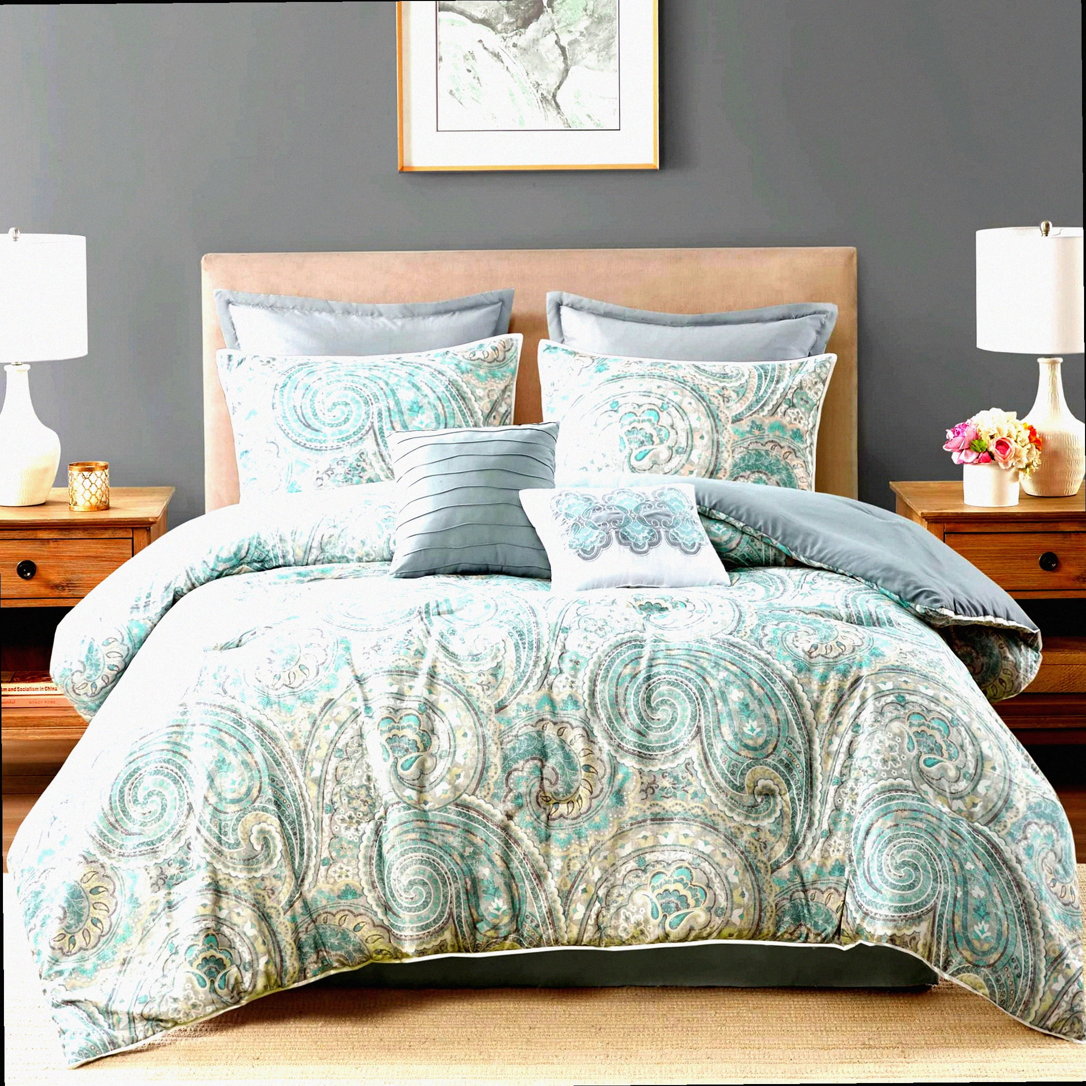 Dreamy Paisley Bliss Comforter Set - All Season Luxury Bedding with ...