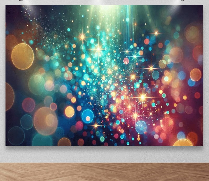 Dreamy Pastel Bokeh Glitter Backdrop Abstract Holidays Twinkle Lights ...