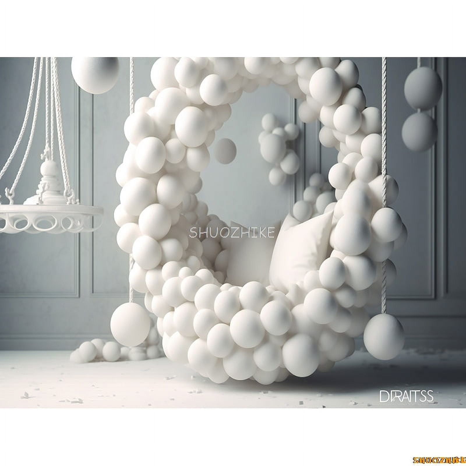 Dreamy Pink Floral Frame Birthday Photography Backdrops Props Baby ...