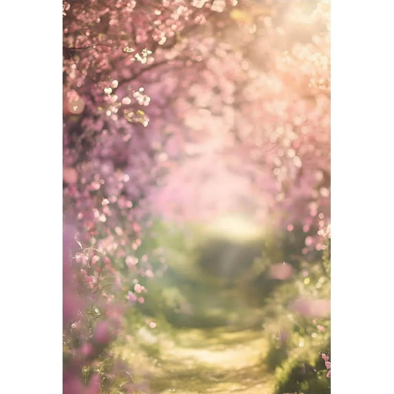 Dreamy Pink Flower Spring Blossom Adult Birthday Maternity Portrait r ...