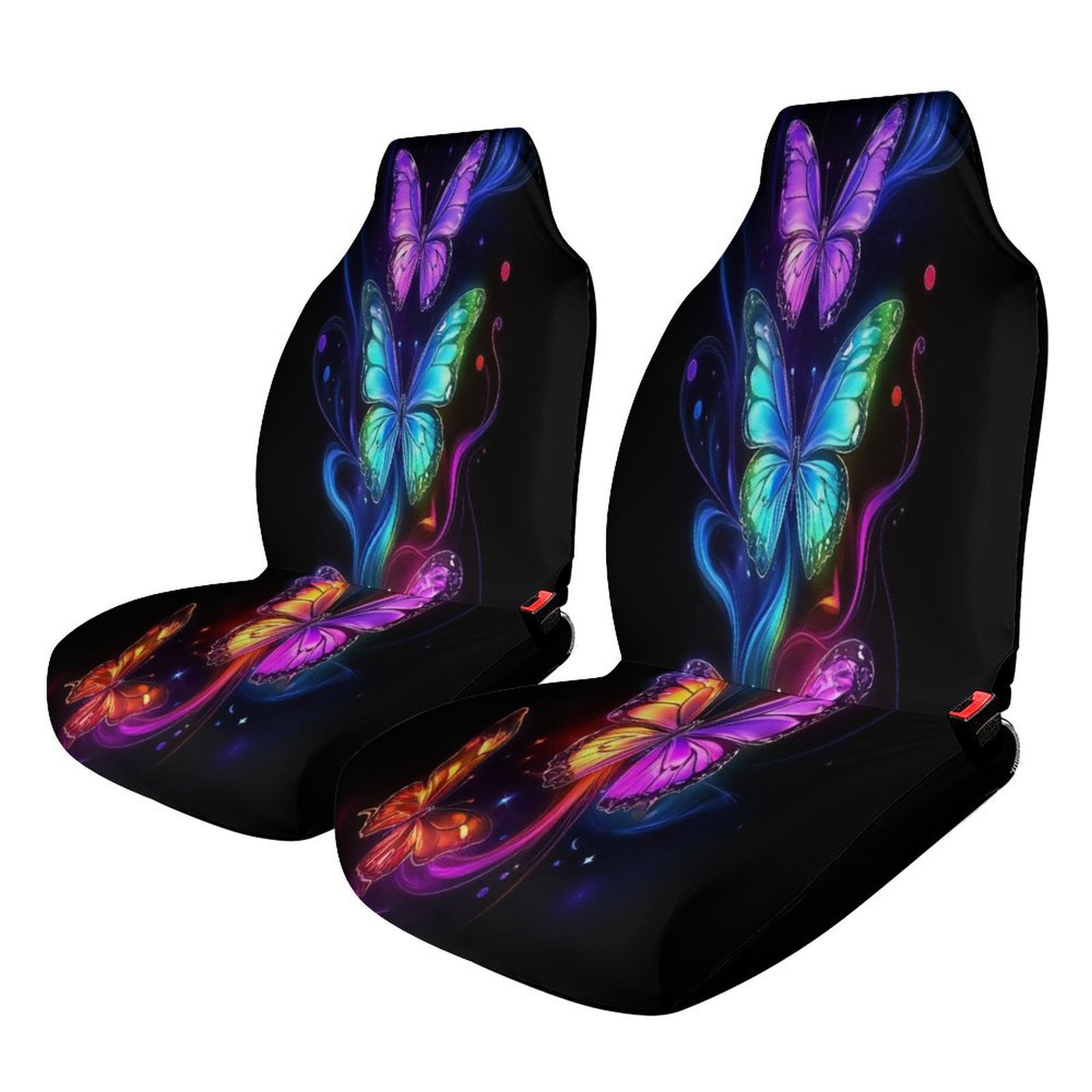 Dreamy Purple Butterfly Pattern (31)-1 Car Seat Covers,Universal Auto ...
