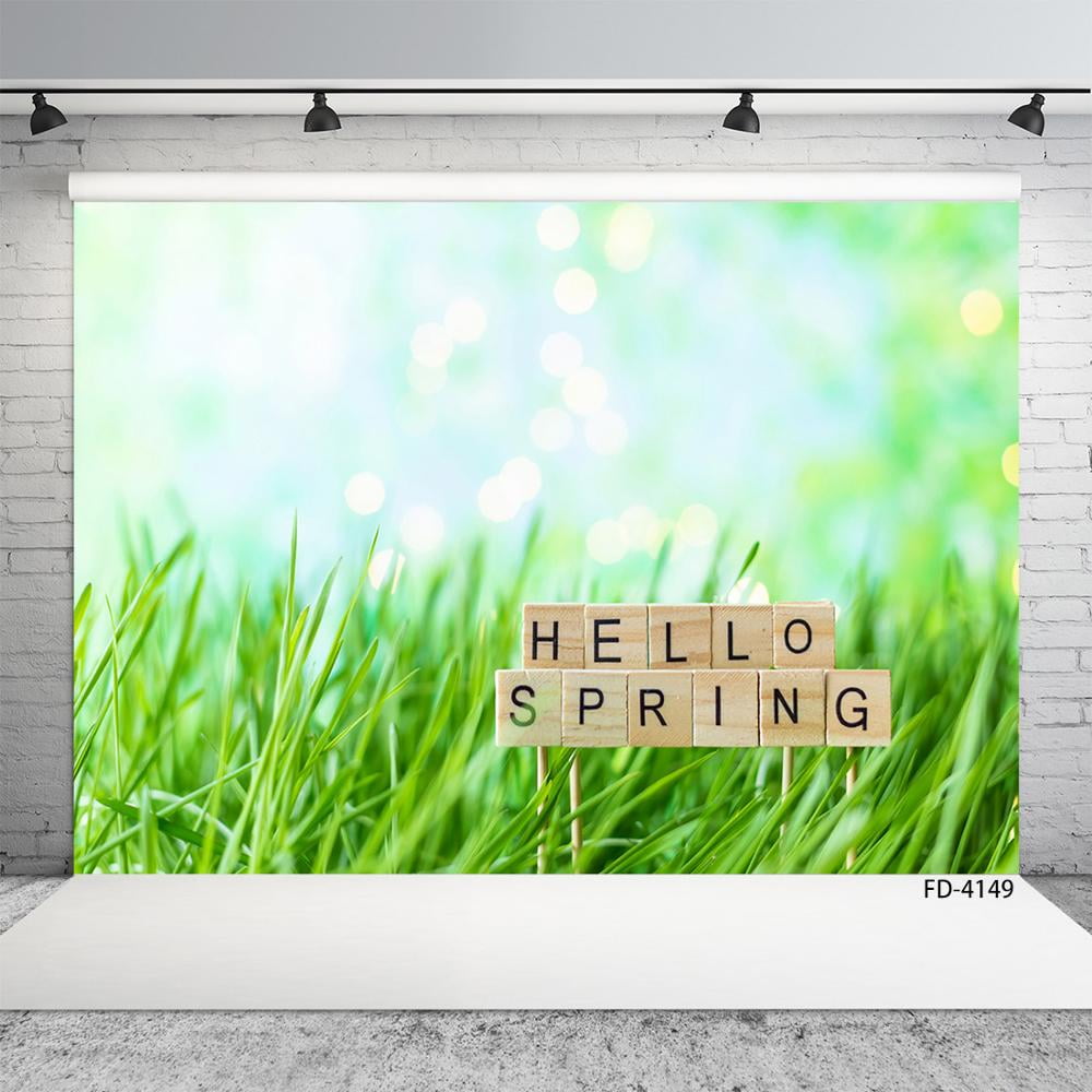 Dreamy Spring Green Grass Shine Bokeh Easter Newborn Photography ...
