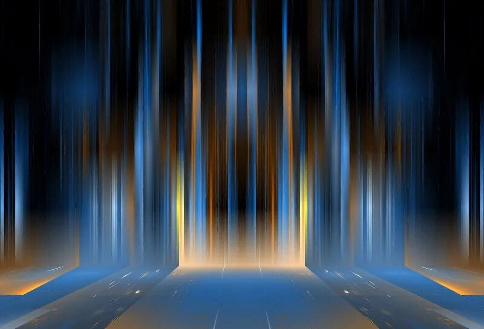 Dreamy Stage Backdrop Abstract Blue Tassels Lighting Scene Live Music ...