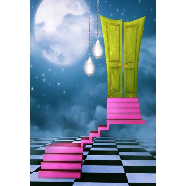 Dreamy Wonderland Orient Style Cloudy Moon Party Decor Baby Scenic ...