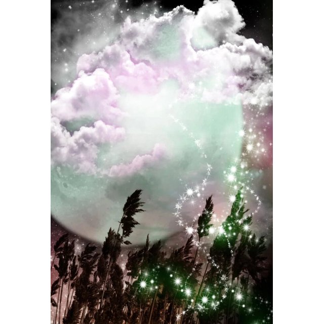 Dreamy Wonderland Orient Style Cloudy Moon Party Decor Baby Scenic ...