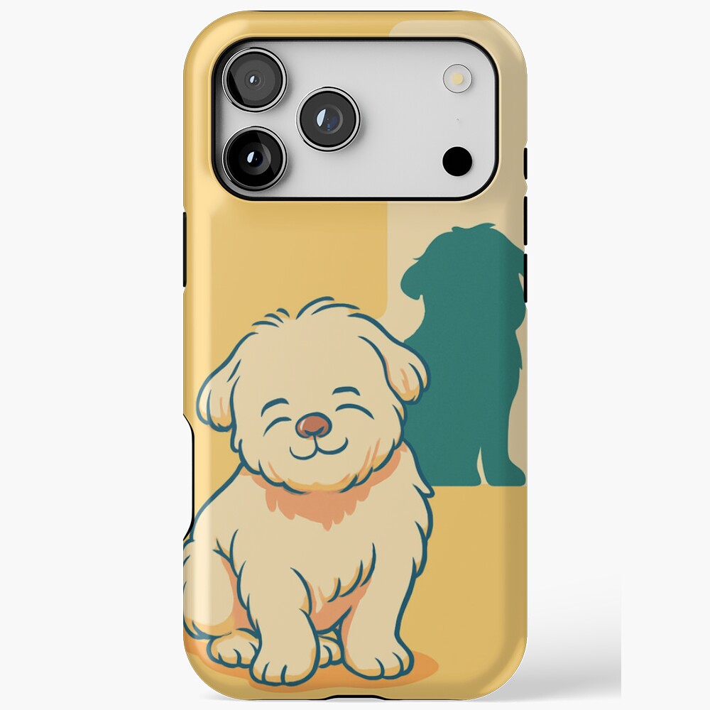 Dreamy dog days soft whimsical pet artwork iPhone Case 17 11 12 13 14 ...