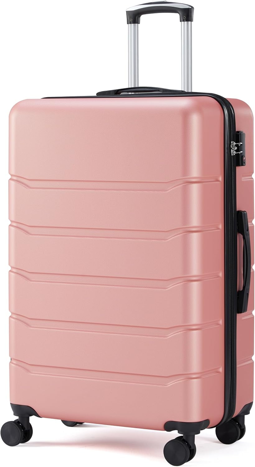 DreamyHM 28 Inch Hardside Carry On Luggage, Suitcase with Double ...