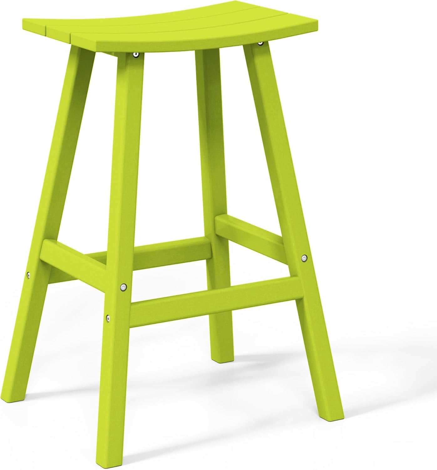 DreamyHM 29 Inch Outdoor Bar Stools, All Weather Resistant Poly Lumber ...