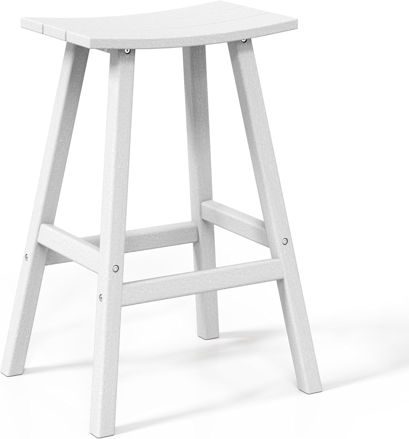DreamyHM 29 Inch Outdoor Bar Stools, All Weather Resistant Poly Lumber ...