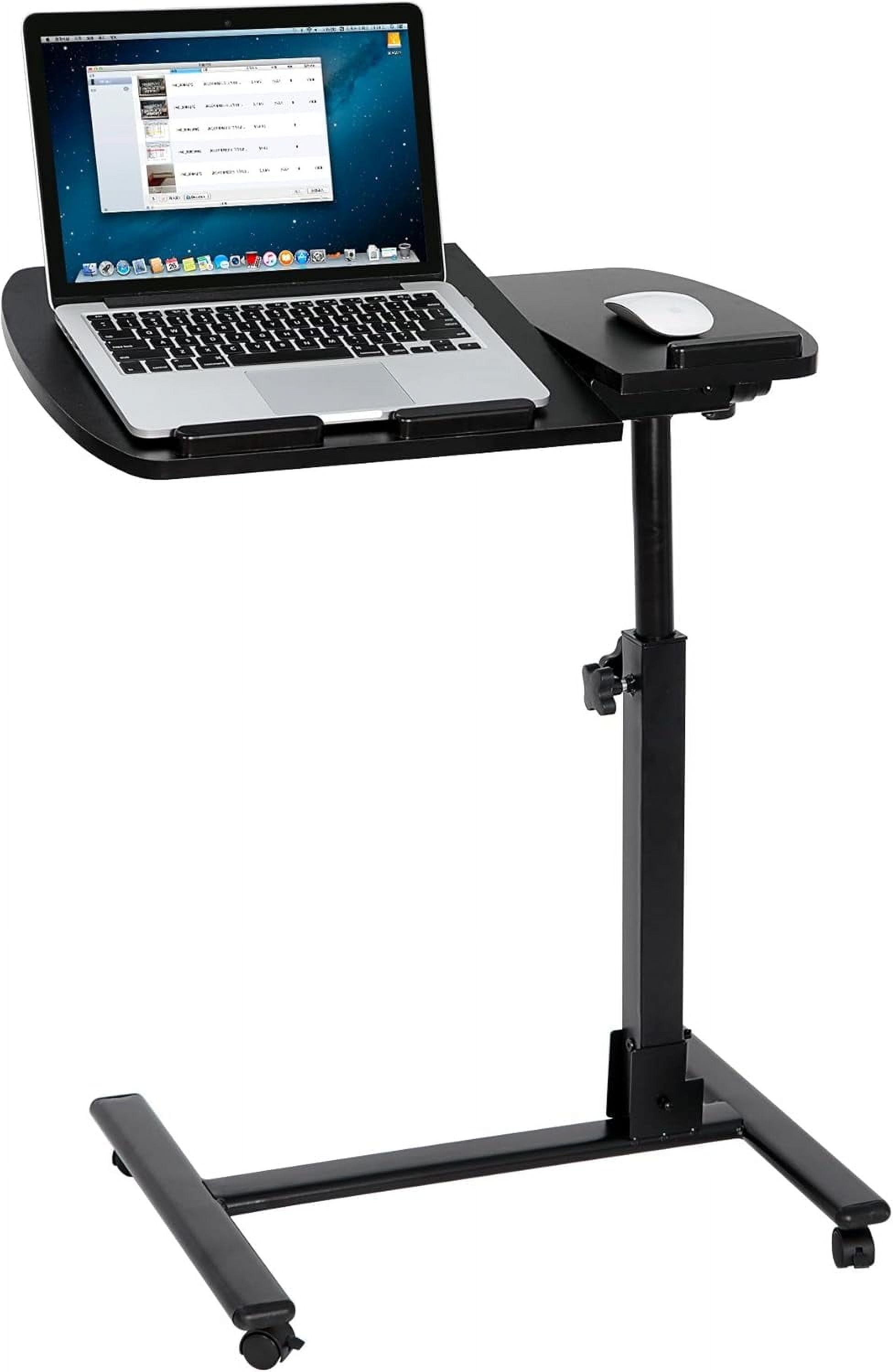DreamyHM Overbed Angle & Height Adjustable Mobile Rolling Laptop Stand ...
