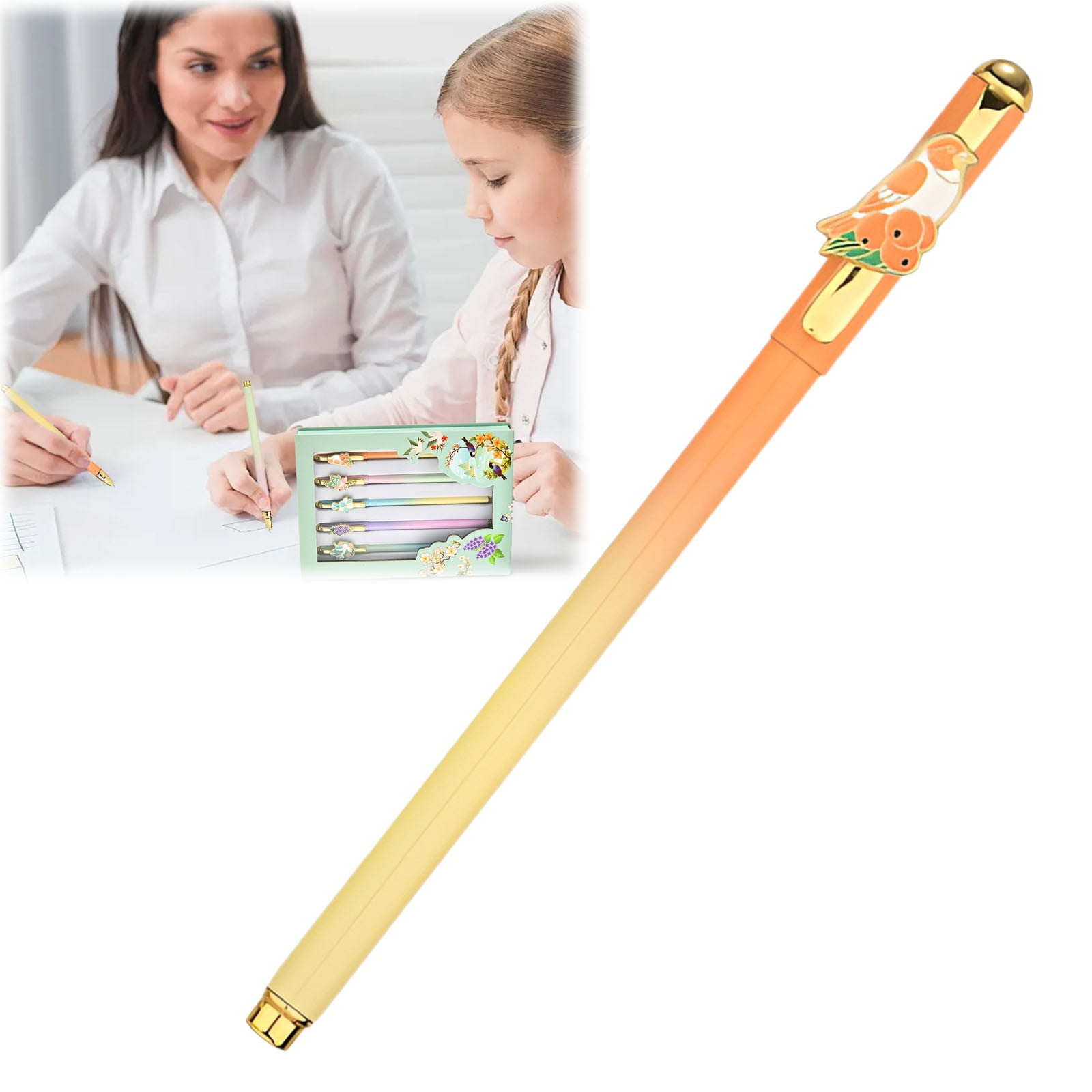 DreamyJuly 2Ml Museum Stationery Flower God Pen Exquisite Design Smooth ...