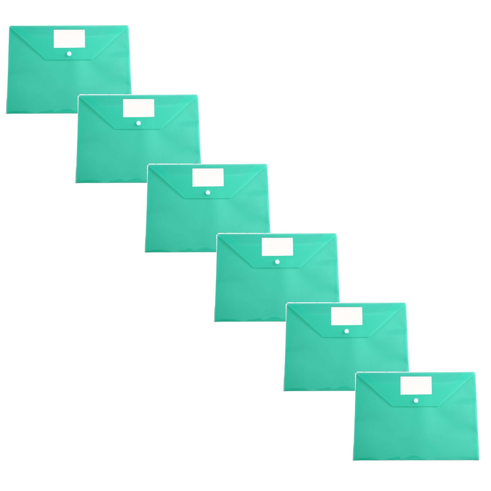 DreamyJuly File Folders Plastic Envelopes(6pcs), Document Envelopes ...