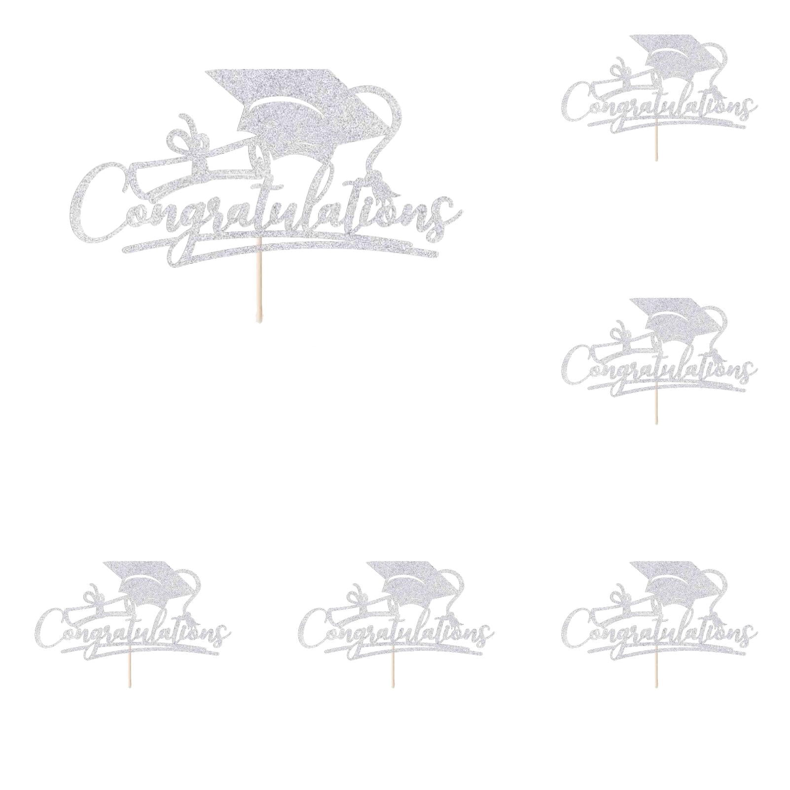 DreamyJuly Gra-duàti0n Season Cake Topper(5pcs), Congratulation Cake ...