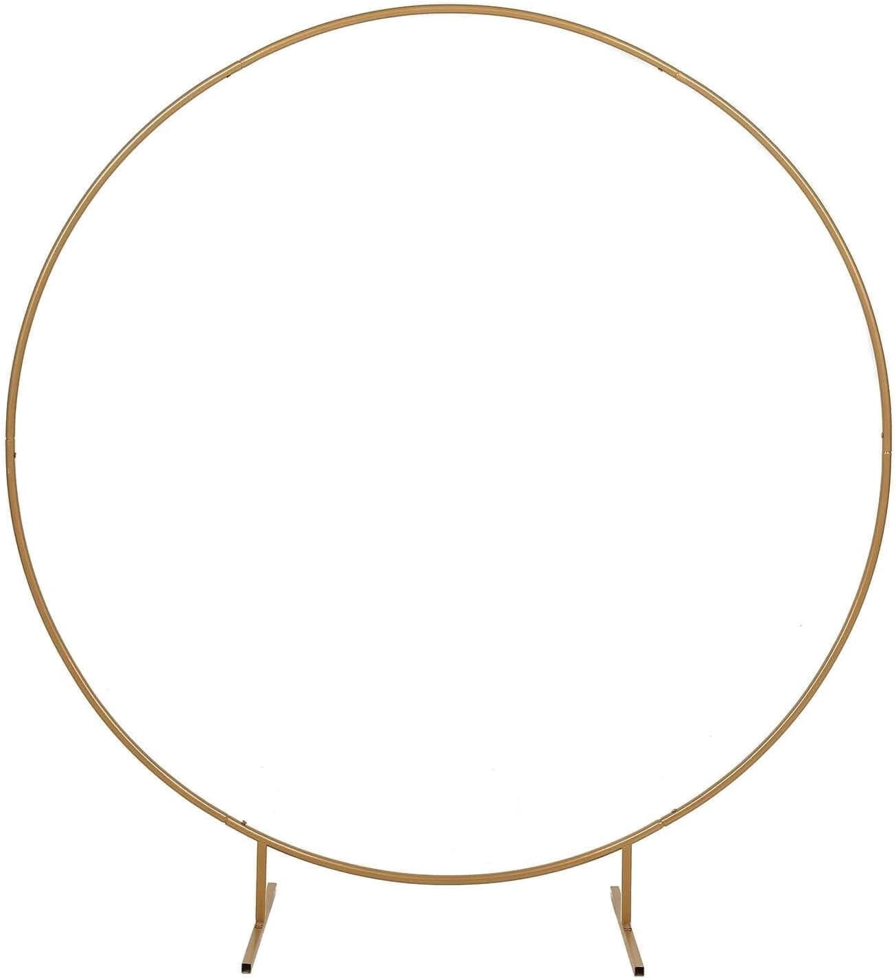 DreamyTrendy 4ft Gold Metal Balloon Circle, Flower Frame Backdrop Stand ...
