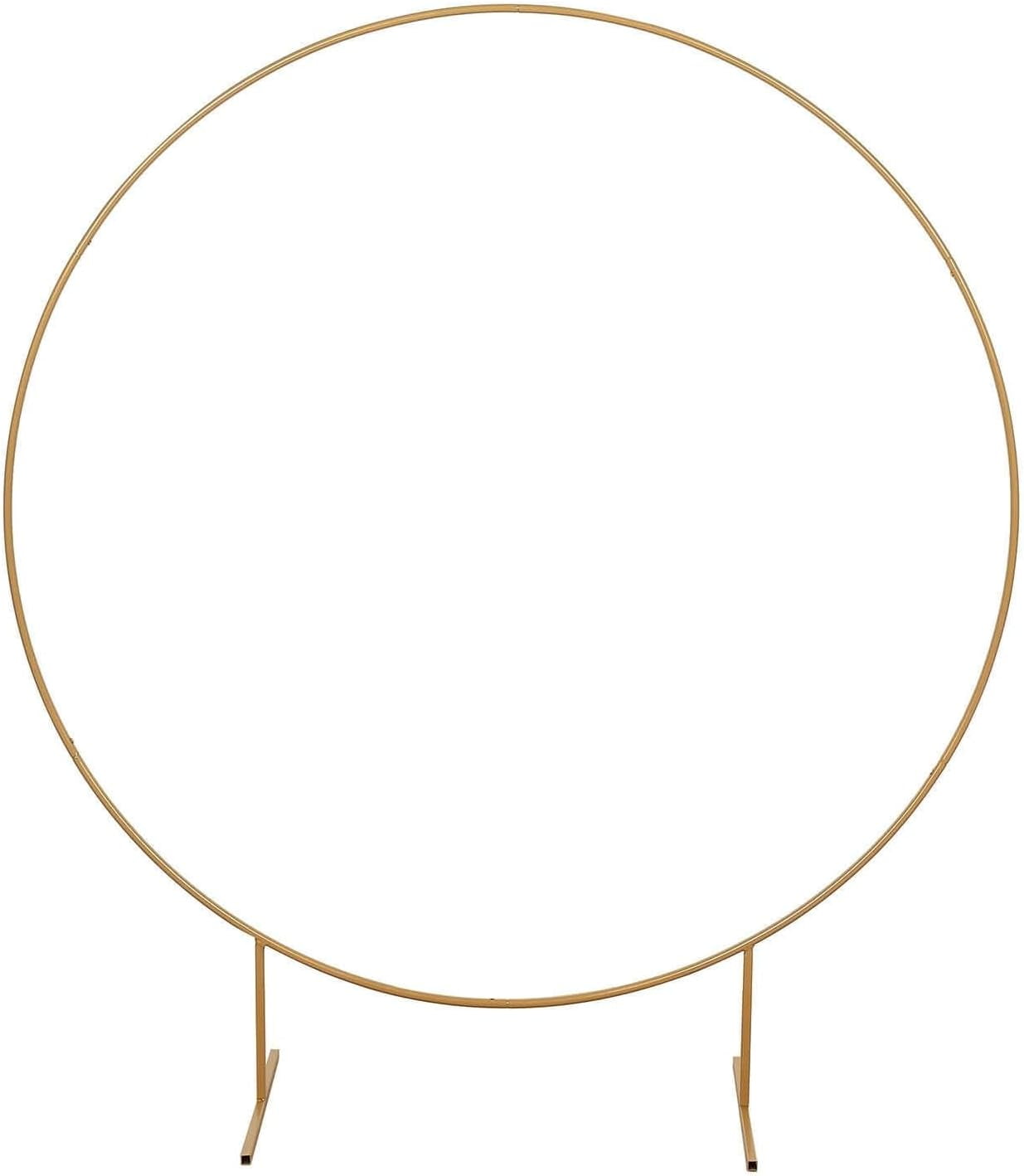 DreamyTrendy 6.5ft Gold Metal Floral Balloon Garland Hoop, Round ...