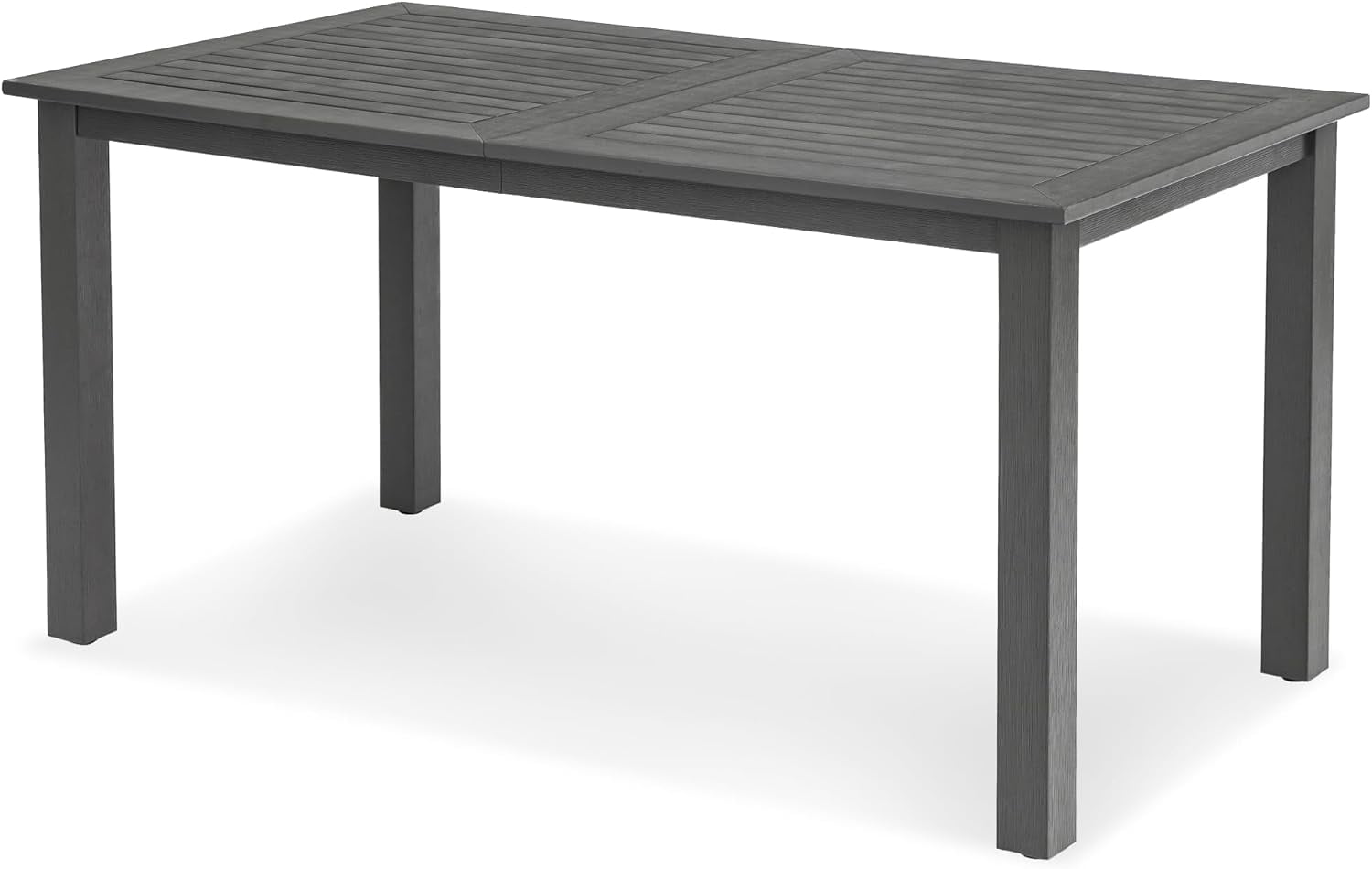 DreamyTrendy 6-Person Outdoor Dining Table, Weather-Resistant Rectangle ...