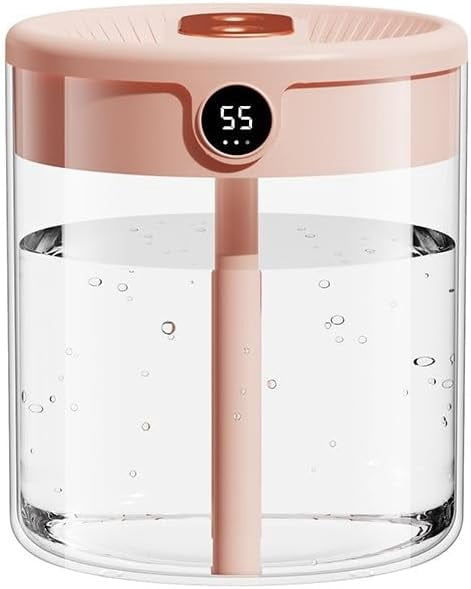 Dreamzy Humidifier for Large Room Cool Mist Bedroom Desktop Double ...