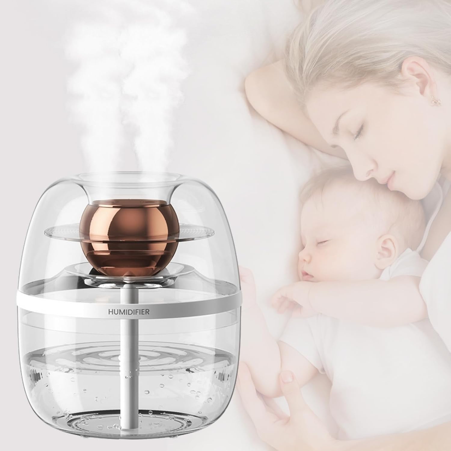 Dreamzy Humidifiers for Bedroom,Dreamzy Humidifier Large Room - Copper ...