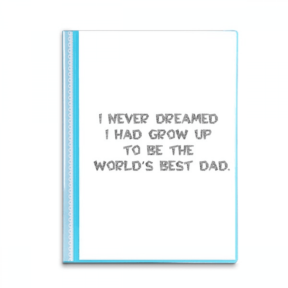 Dreang World's Best Dad Festival Quote Book Sheet Protectors Portfolio ...
