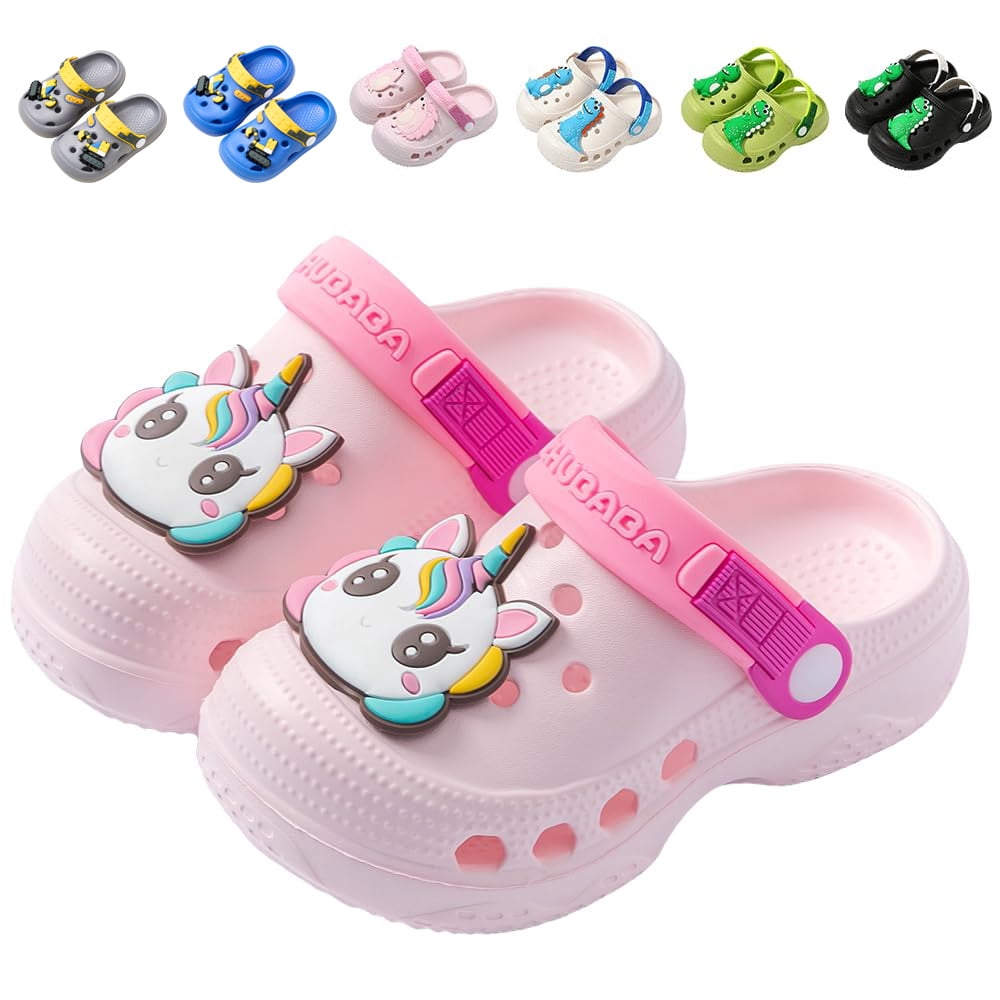 Drecage Toddler Boys Girls Cute Cartoon Clogs Kids Lightweight Garden ...
