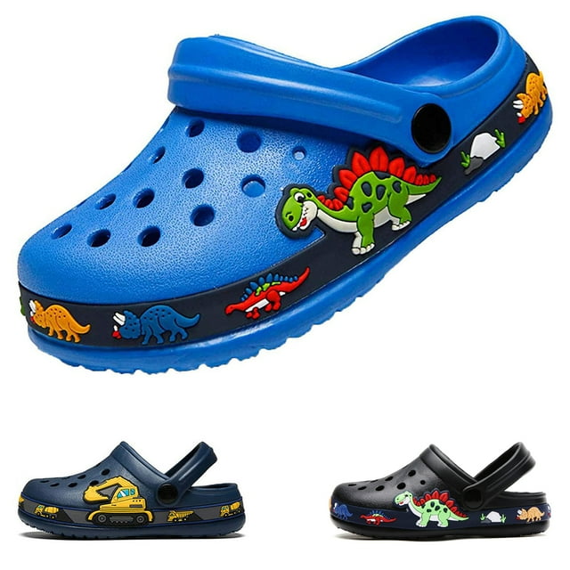 Drecage Kids' Cartoon Clog Sandals - Lightweight, Toddler Boys Girls, Slip-On, Garden Shoes ...
