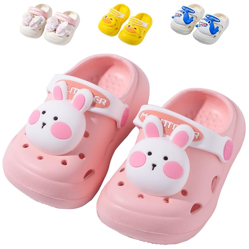Drecage Toddler Boys Girls Cute Bunny Clogs Kids Lightweight Garden ...