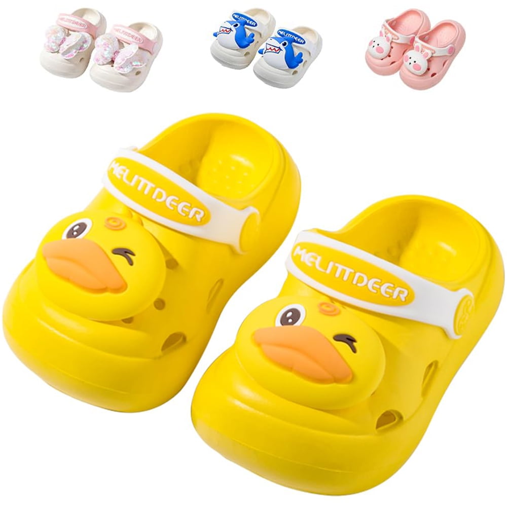 Drecage Toddler Boys Girls Cute Duck Clogs Kids Lightweight Garden ...
