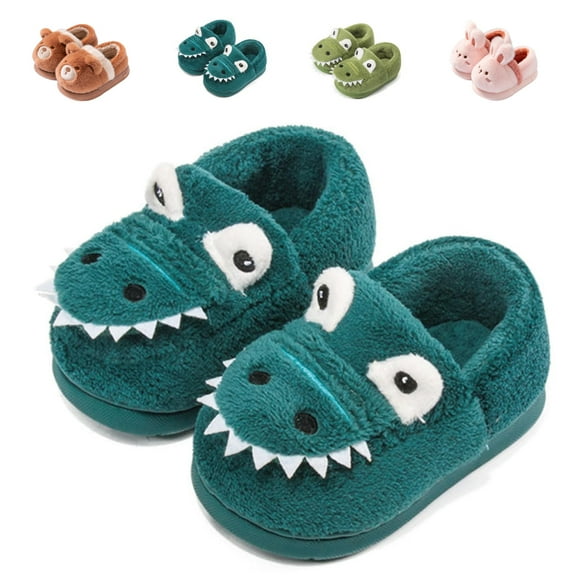 Gvdentm Big Kid Slippers Kids Toddler Slippers Boys Girls Dinosaur Bunny House Shoes Non Slip ...