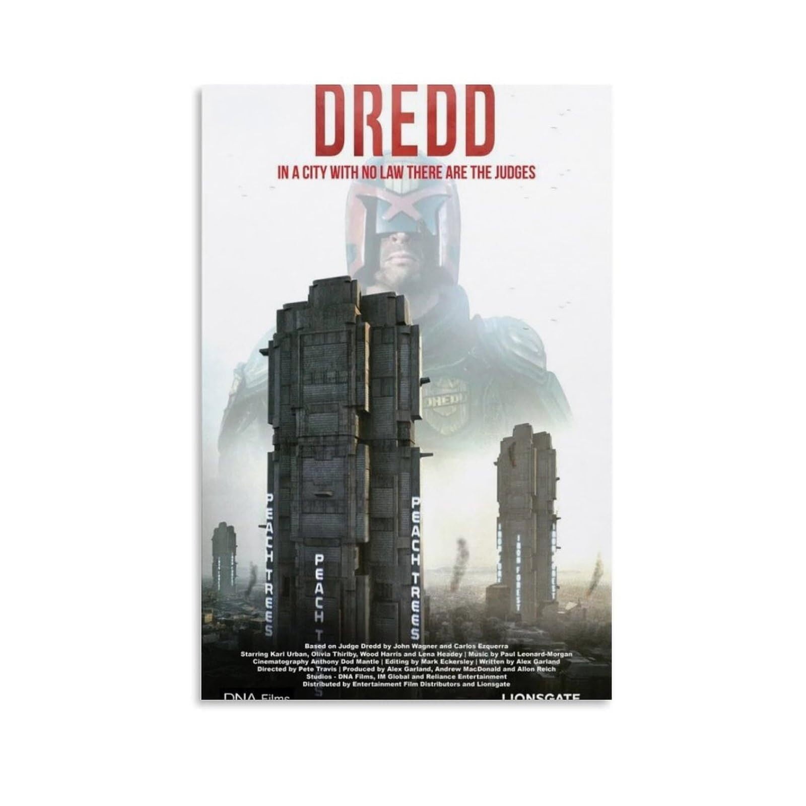 Dredd Movie Poster 1 Canvas Art Poster And Wall Art Picture Print Modern Family Bedroom Decor ...