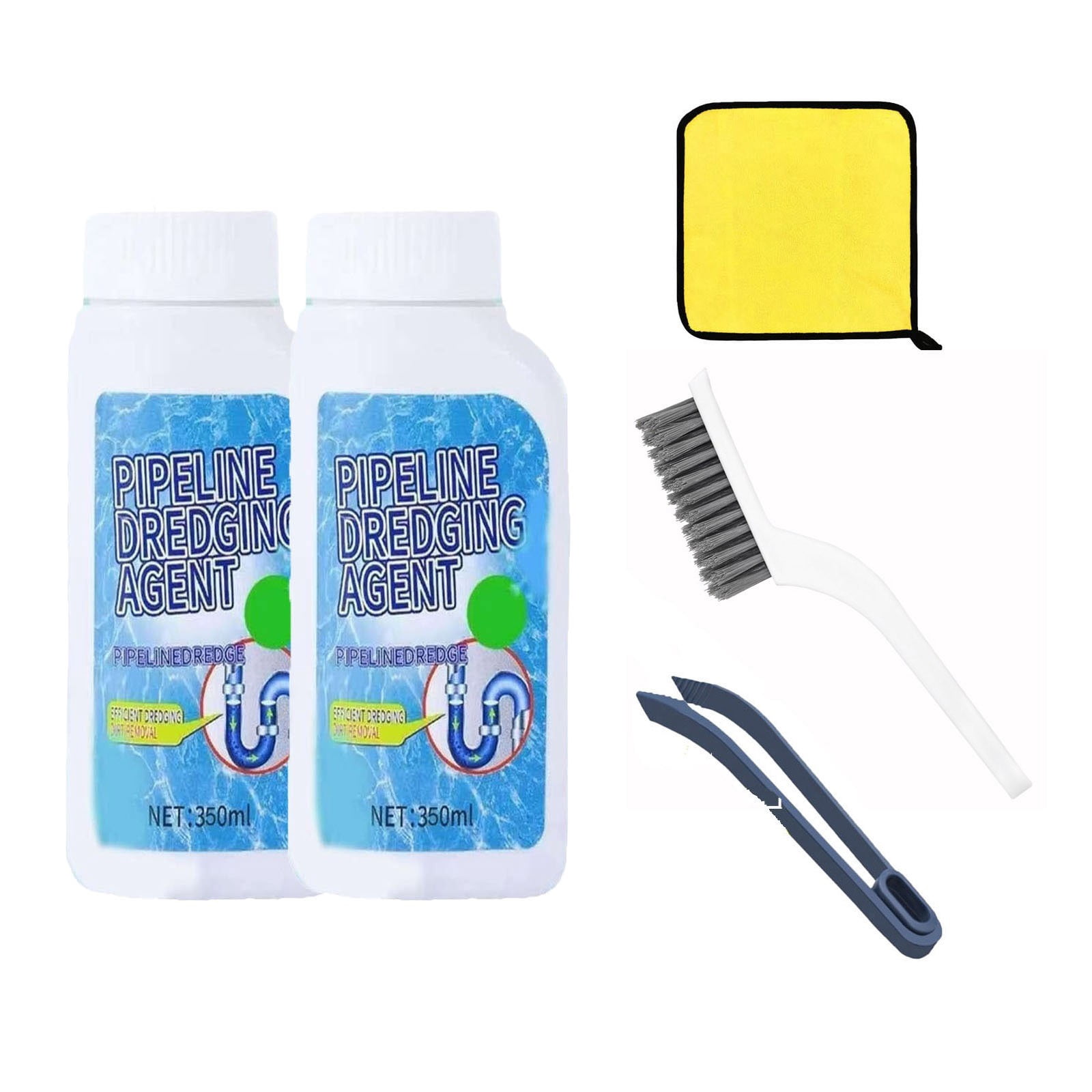 Dredging Agent Set, Professional Dredging Tools, 1 Towel + 1 Brush + 1 ...
