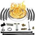 Dreffco Stainless Steel 36-inch 200k BTU Outdoor Fire Pit Burner & Pro ...