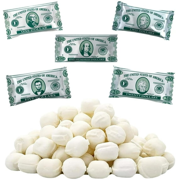 The Dreidel Company 55 BCF26 Pieces Money Buttermints, Mint Candies ...