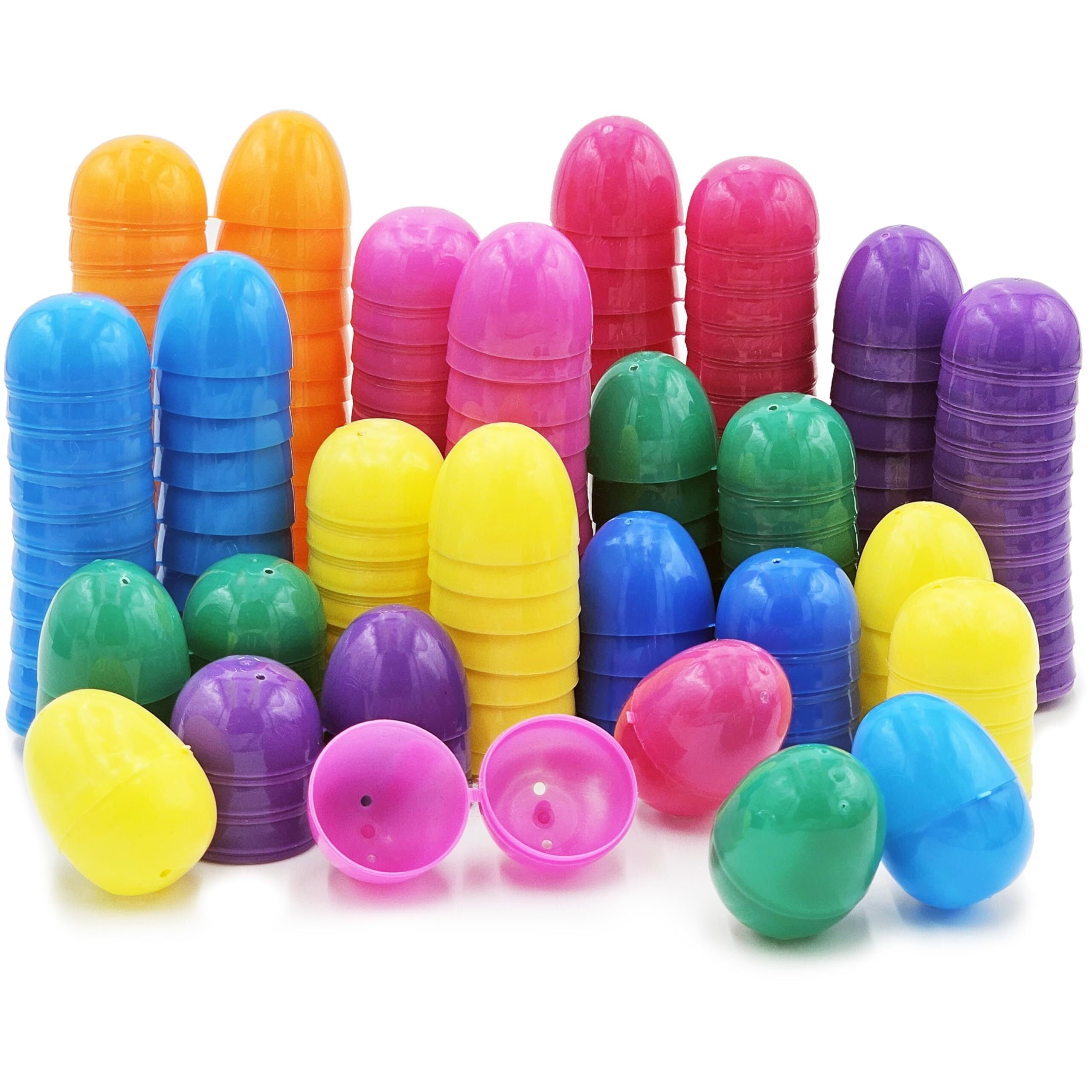 The Dreidel Company Fillable Easter Eggs 2.3" Inch (50 Pack) Hinged ...