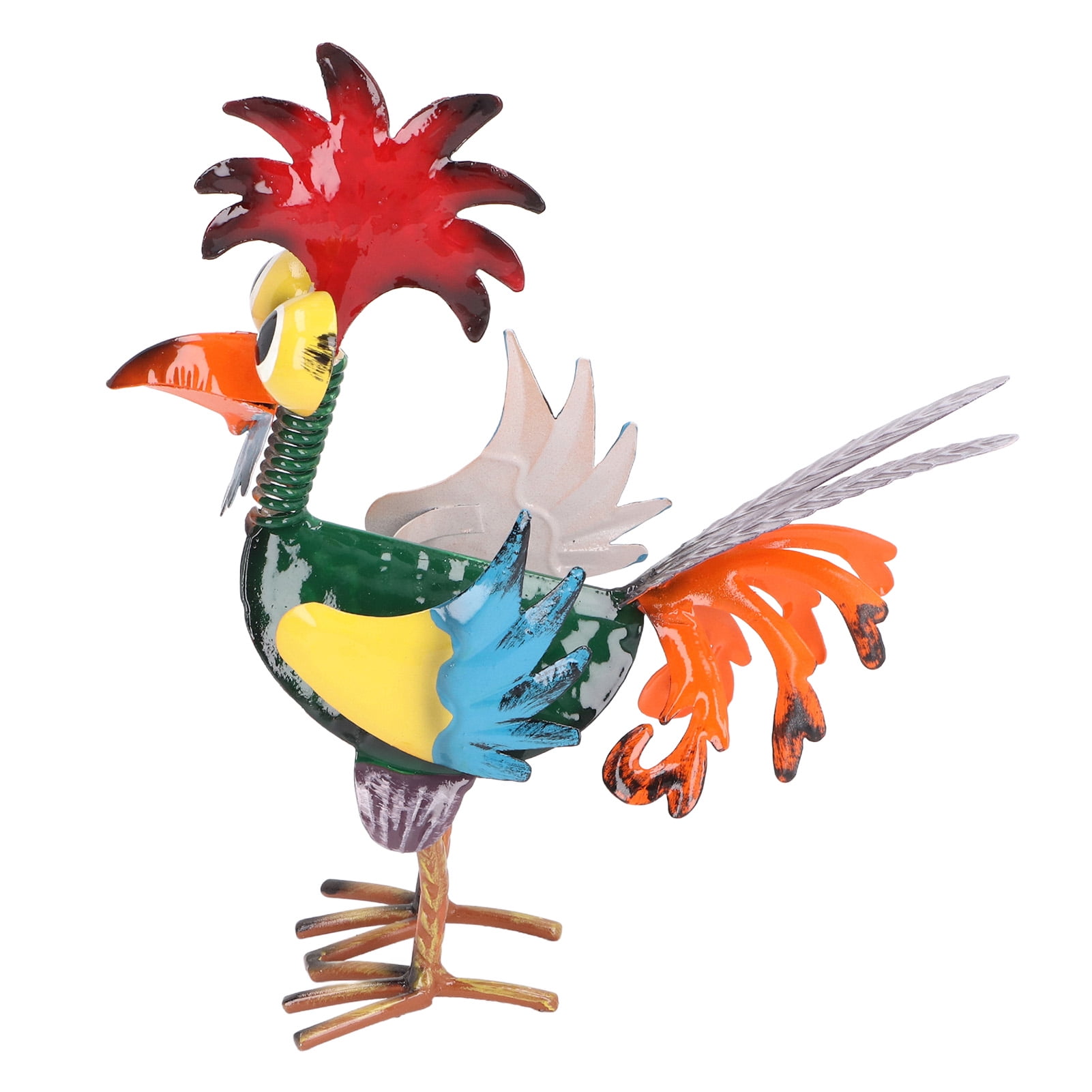 Dreinghoom Metal Rooster Statue,Metal Rooster Garden Statue,Rooster ...