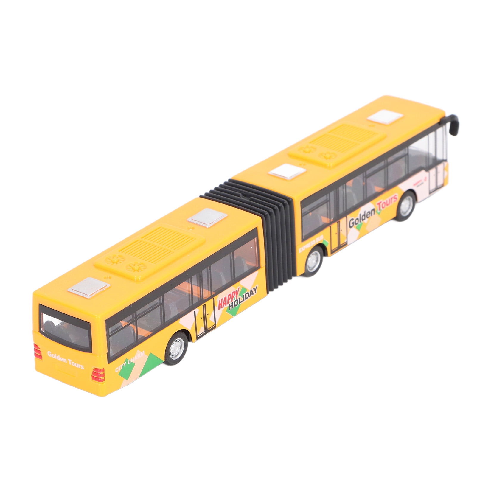 Dreinghoom Pull Back Double Section Bus Toy,Double Section Bus Model ...
