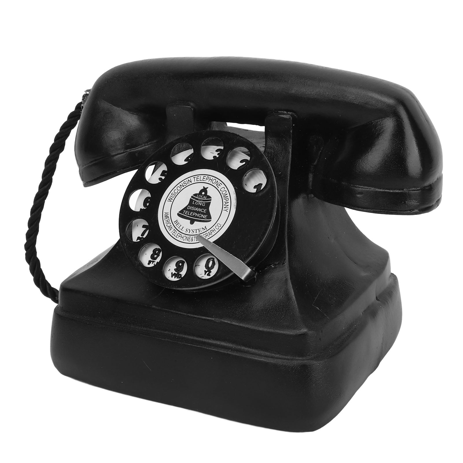 Dreinghoom Retro Telephone Model Resin Button Delicate Vintage Landline ...