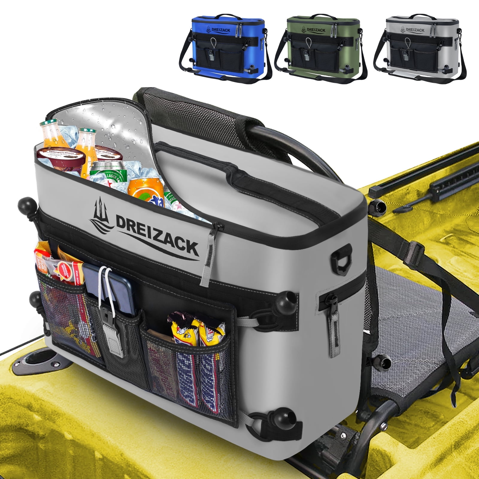 Dreizack Kayak Cooler Behind Seat, Waterproof Cooler for Kayaking ...