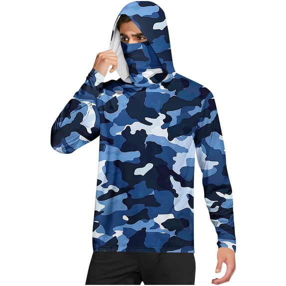 Dreluolixuan Fishing Shirts for Men Long Sleeve Lightweight Sun ...