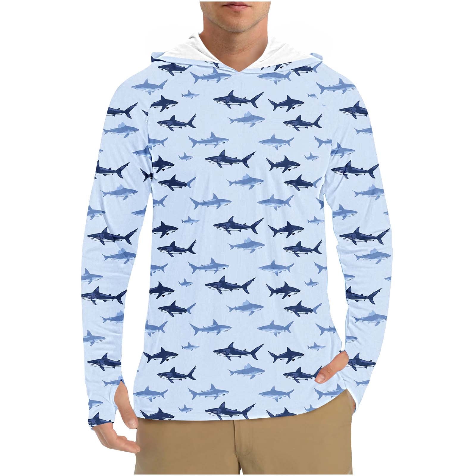 Dreluolixuan Huk Fishing Shirts for Men Sun Protection UV SPF Long ...