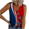 Dreluolixuan Independence Day Ribbed Tank Tops For Women Plus Size