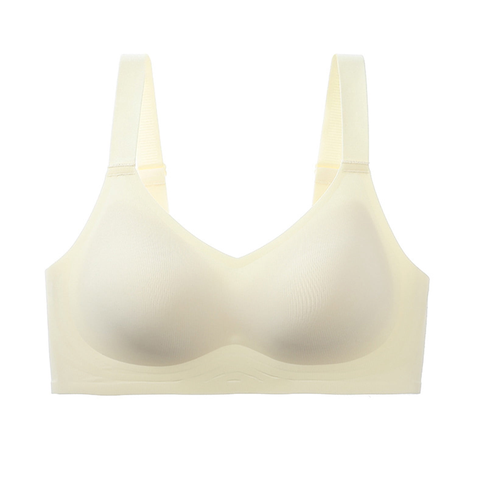 Dreluolixuan Padded Sports Bras for Women Seamless Wireless Bras Full ...