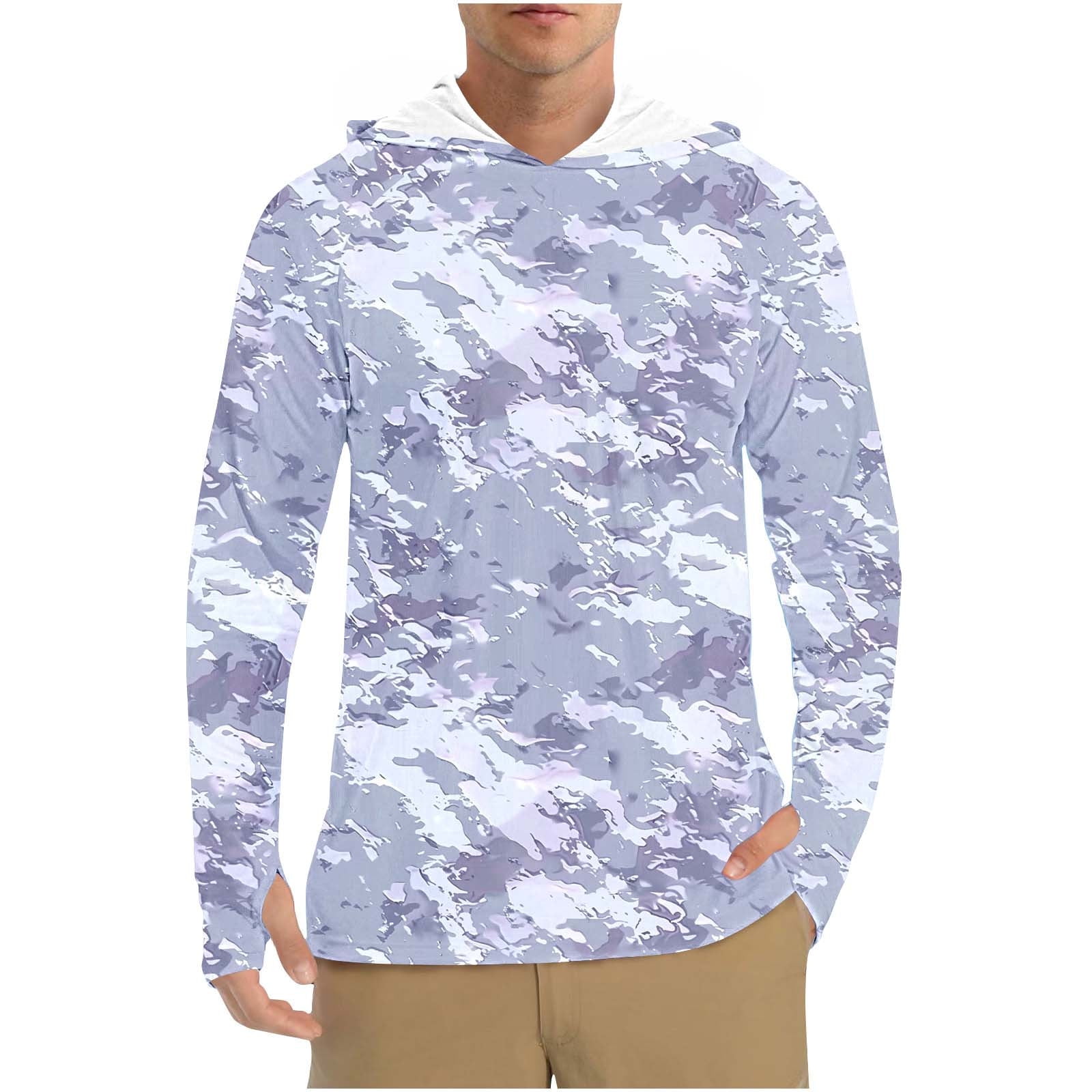 Dreluolixuan Sun Shirt for Men Outdoor Sun Protection UV SPF Long ...