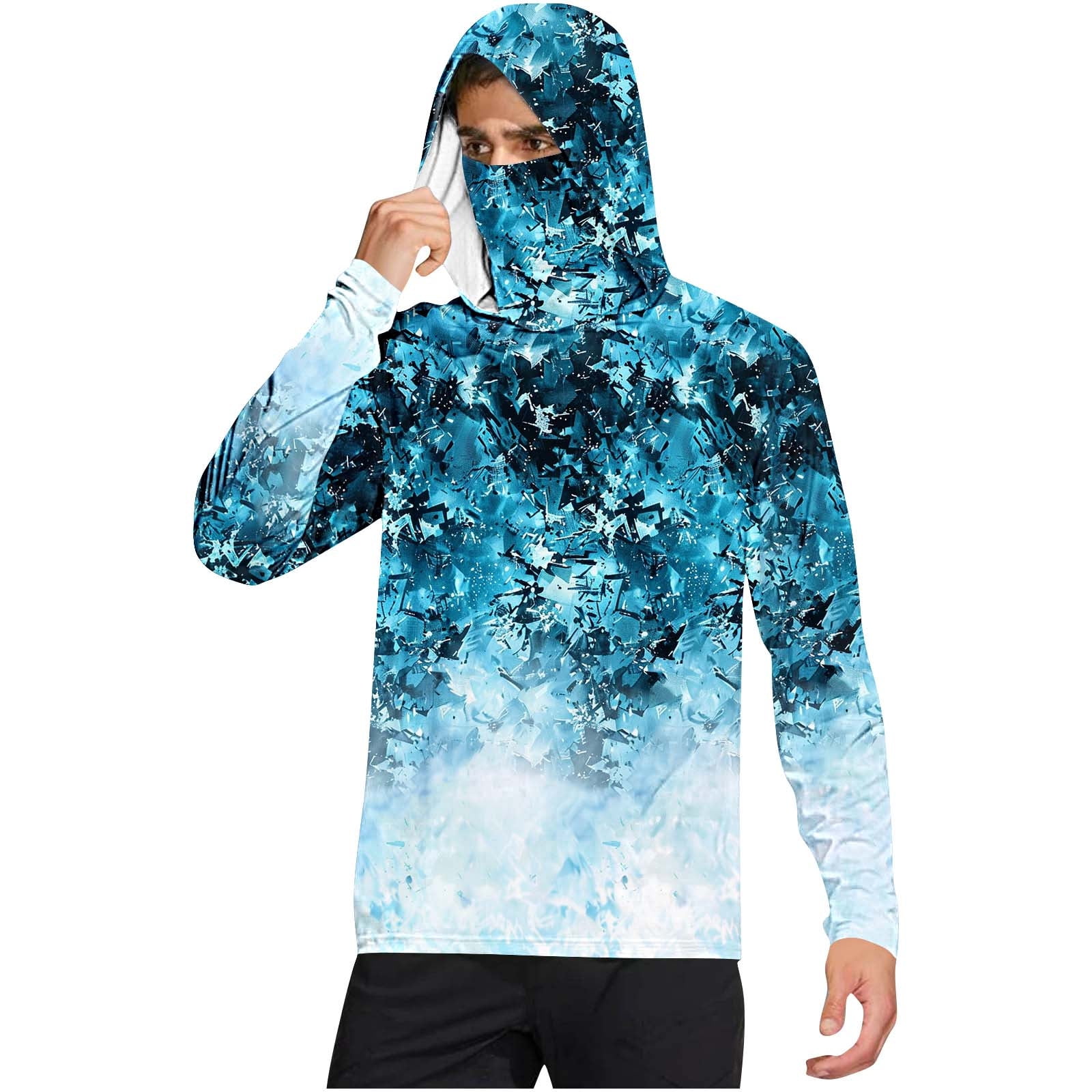 Dreluolixuan Sun Shirts for Men Swimming Sun Protection UV SPF Long ...