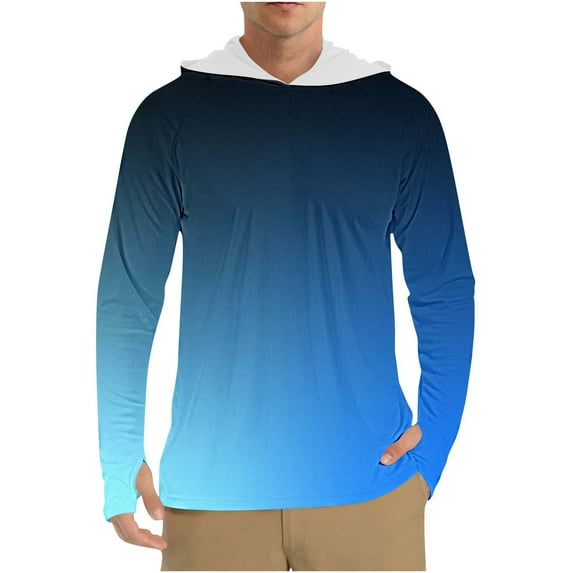 Dreluolixuan Upf Sun Protection Clothing Men UV SPF Long Sleeve ...