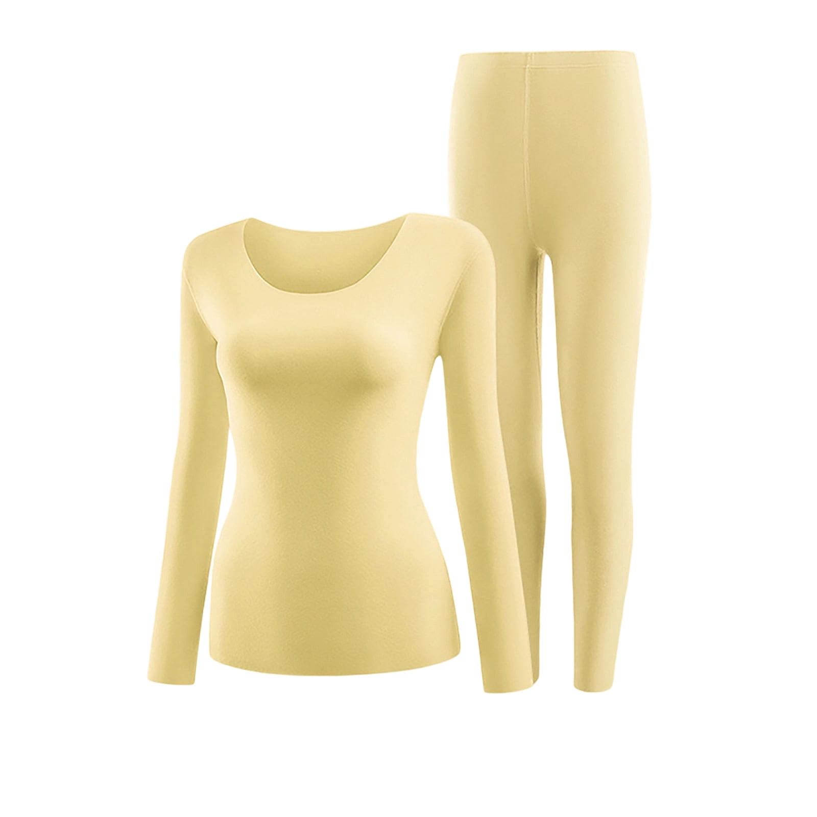 Dreluolixuan Women's Thermal Underwear Set Seamless Soft Long Johns ...