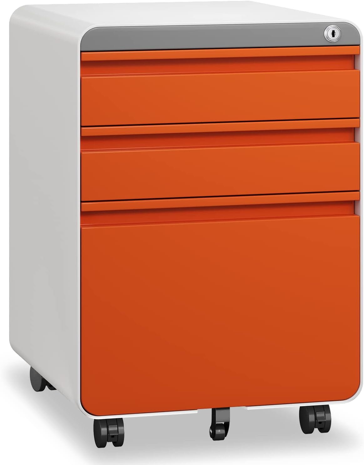 DremFaryoyo 3 Drawer File Cabinet Metal Filing Cabinets with Lock ...