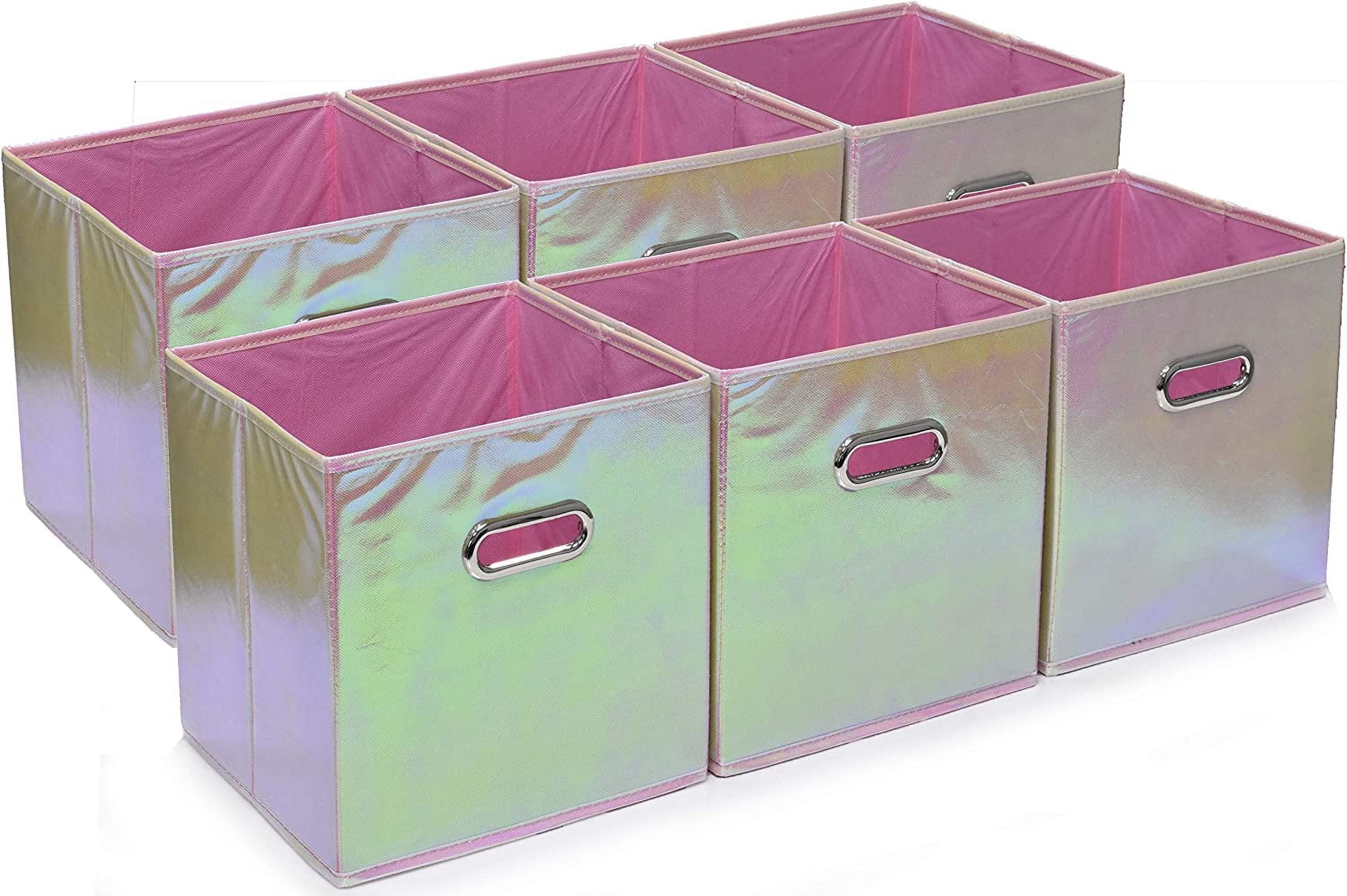 bvuoibou 6-Pack Foldable Cube Storage Bins \u2013 Decorative ...